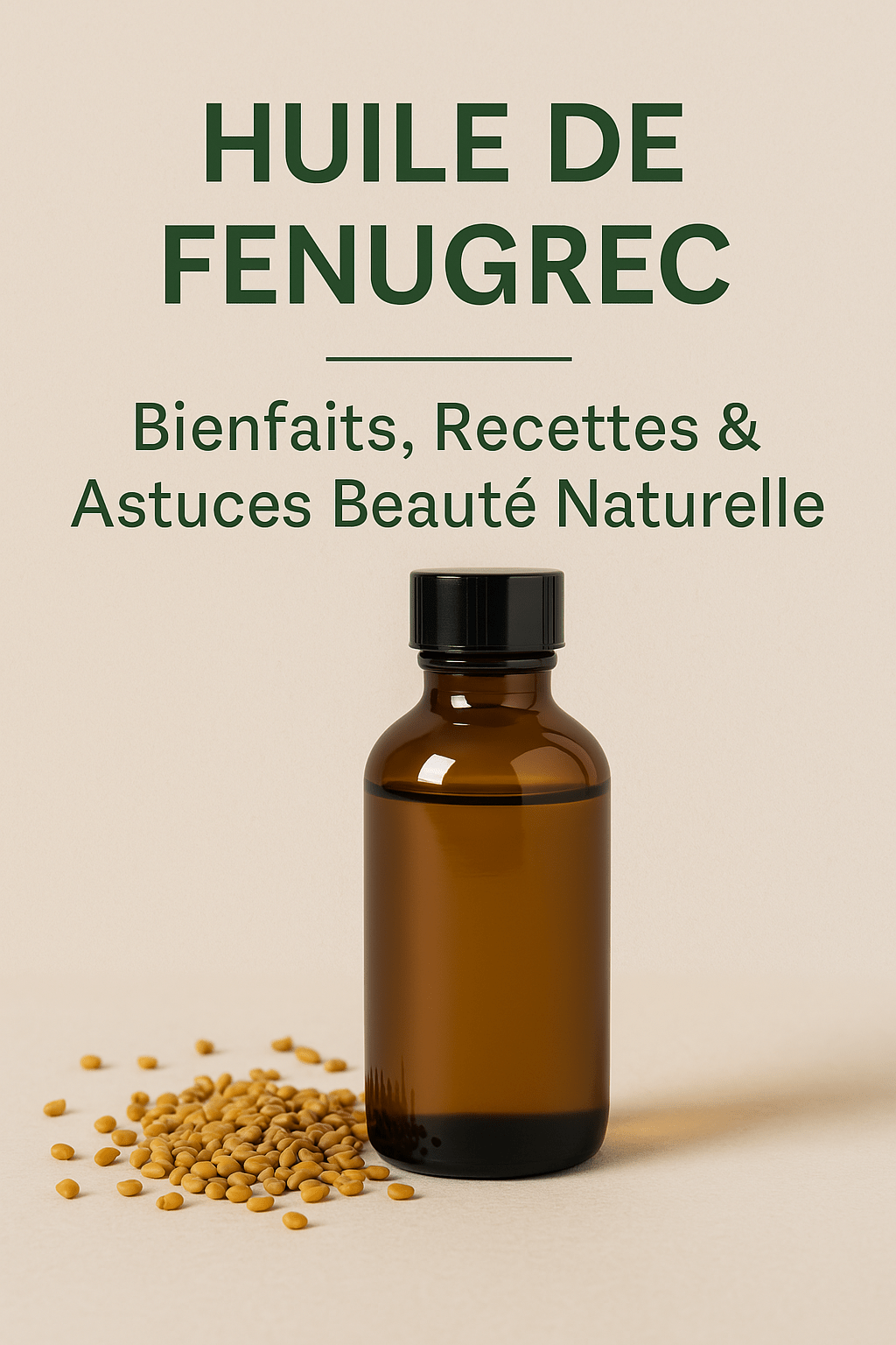 Huile de Fenugrec Pure | Bienfaits et Propriétés | Soins Capillaires et ...