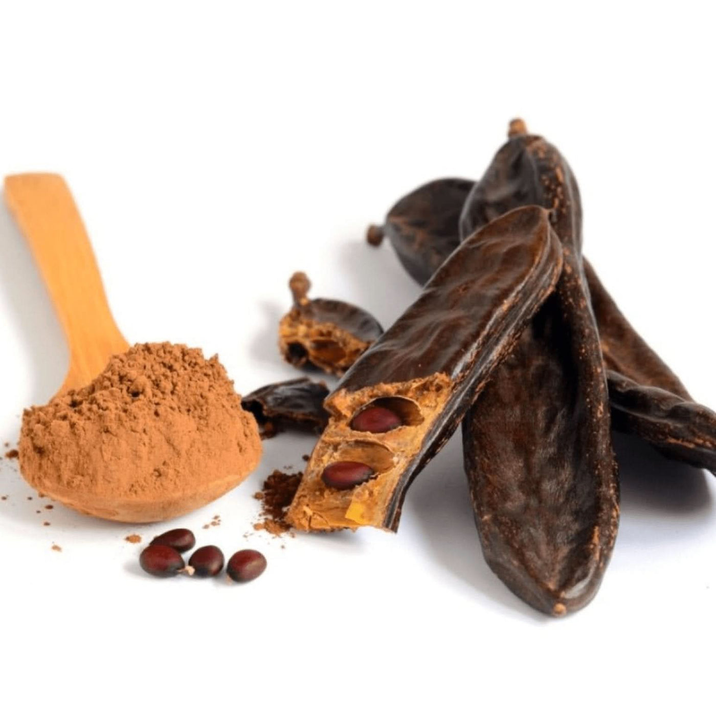 Poudre de Caroube Bio, Poudre de Kharoub 50g 100g 200g un super-alimen ...