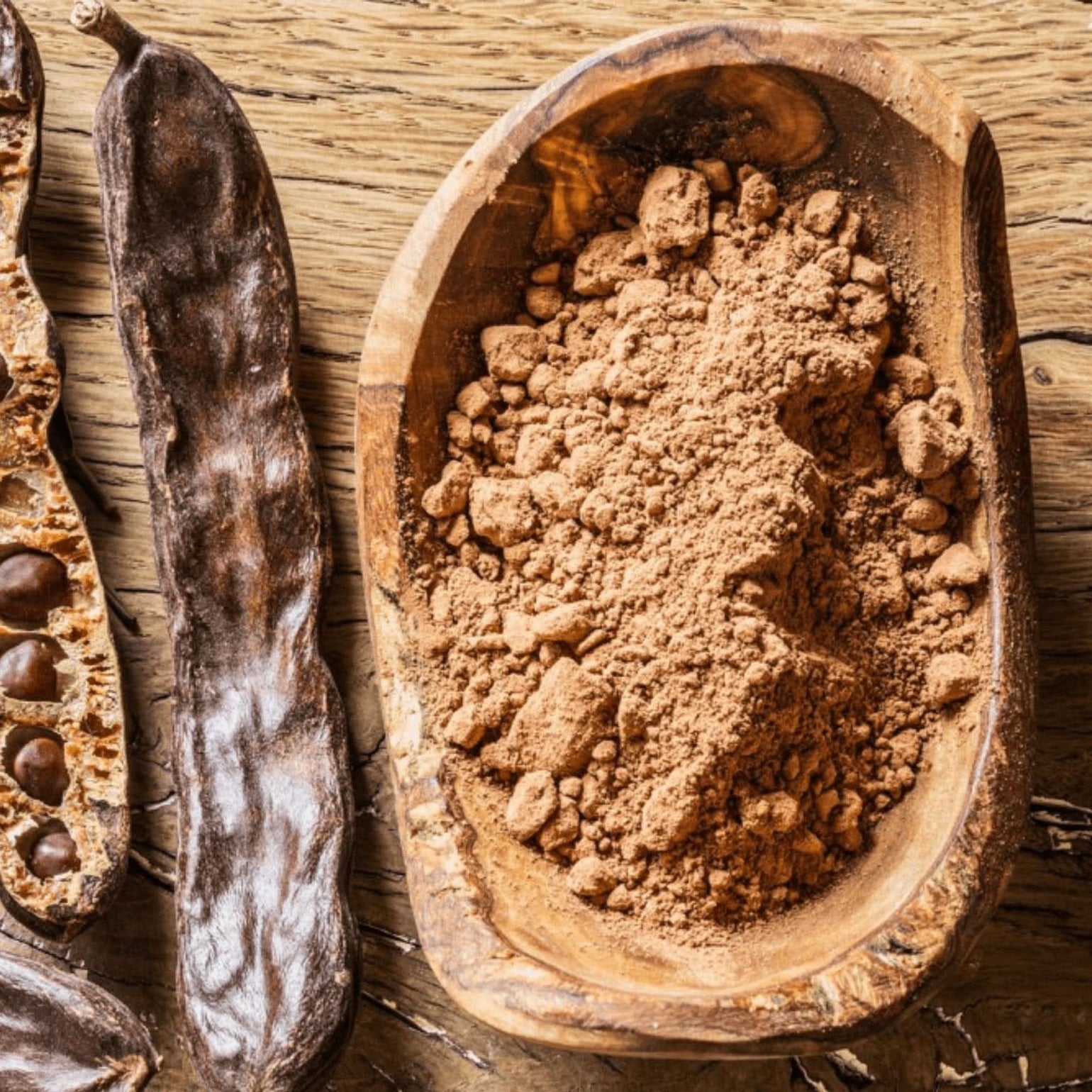 Poudre de Caroube Bio, Poudre de Kharoub 50g 100g 200g un super-alimen ...