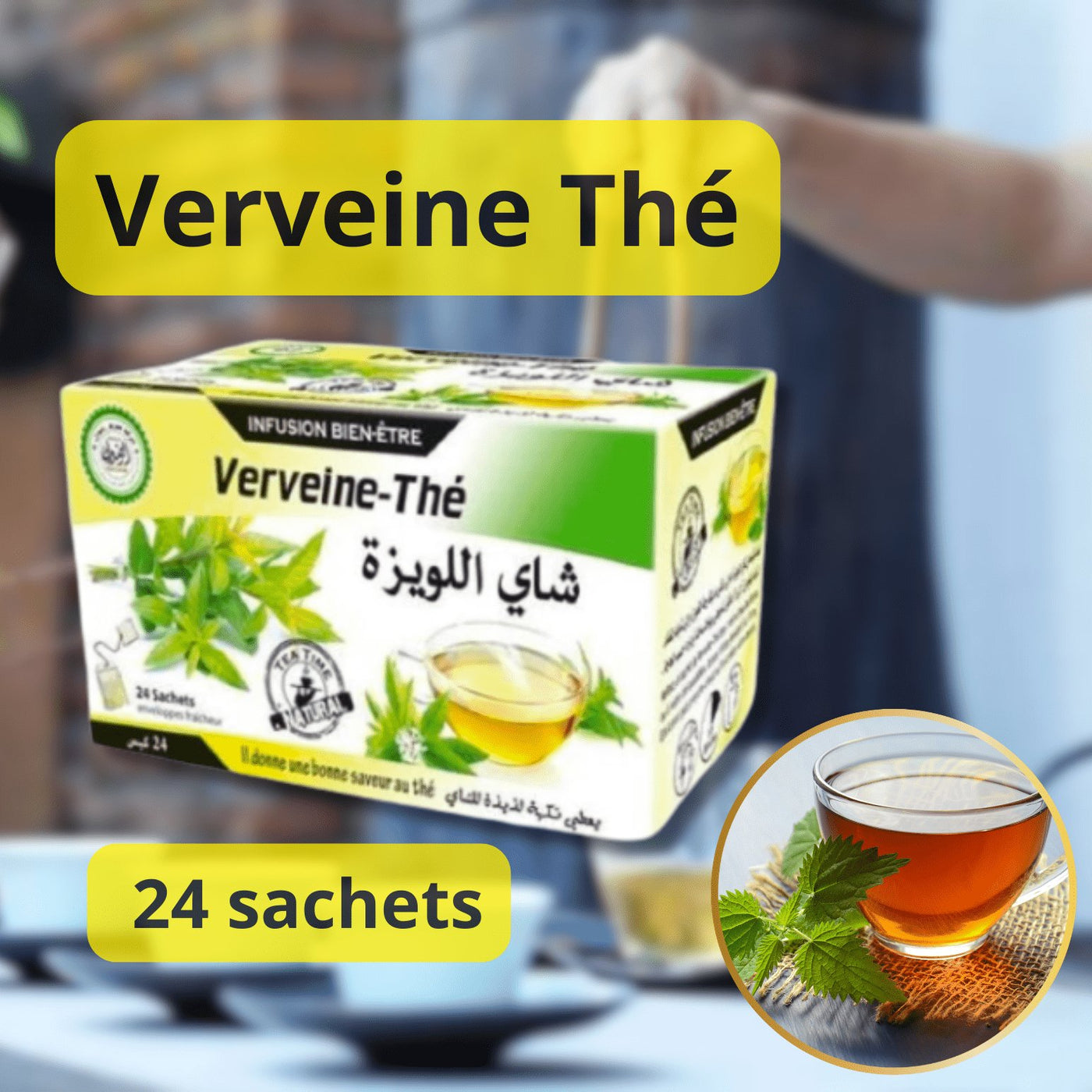 Verveine thé | 24 sachets | Évasion Relaxante dans Chaque Gorgée ...